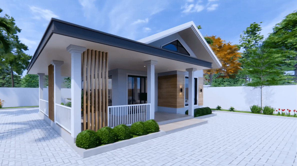 Cute Tiny House Design with Large Patio - Dream Tiny Living