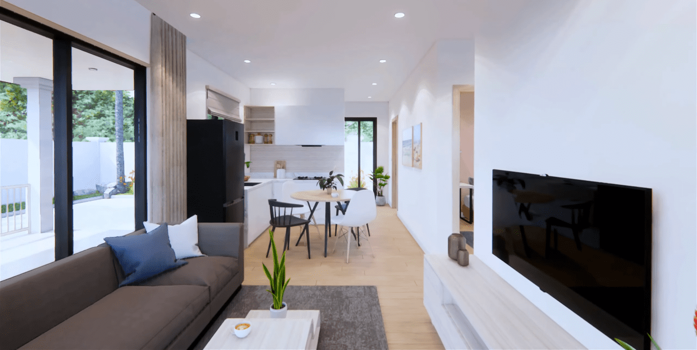 Cute Tiny House Design with Large Patio - Dream Tiny Living