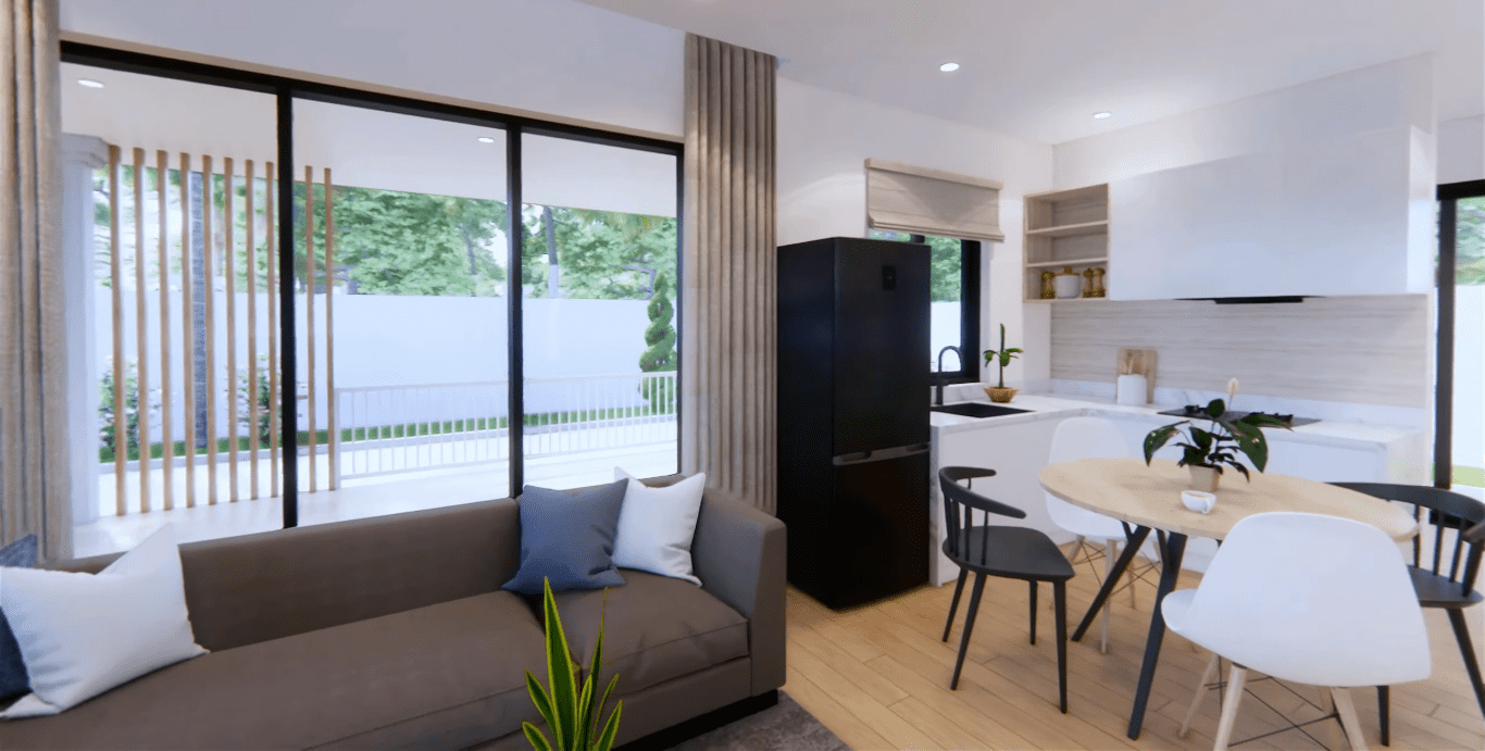 Cute Tiny House Design with Large Patio - Dream Tiny Living