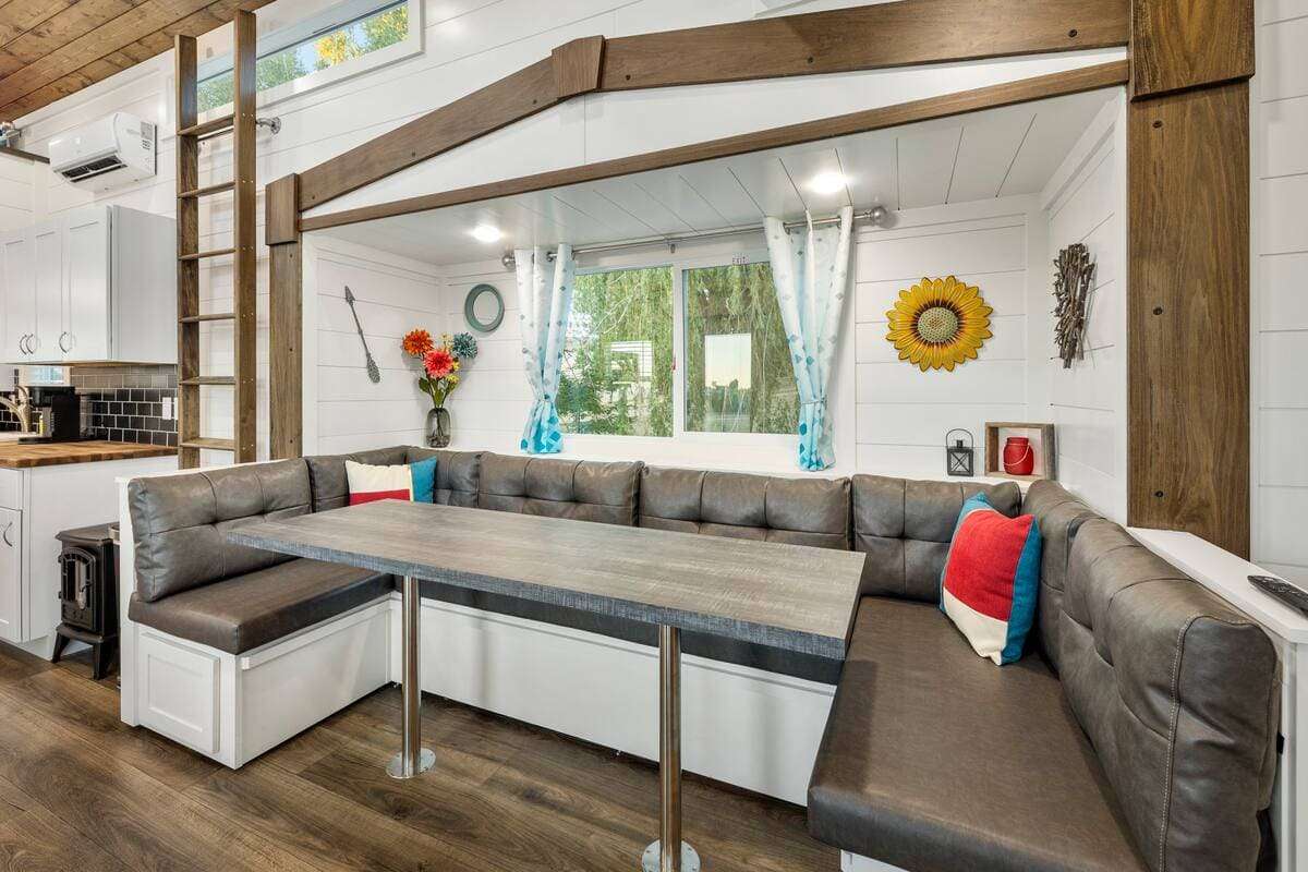 Blue Colored Oasis Tiny Home - Dream Tiny Living