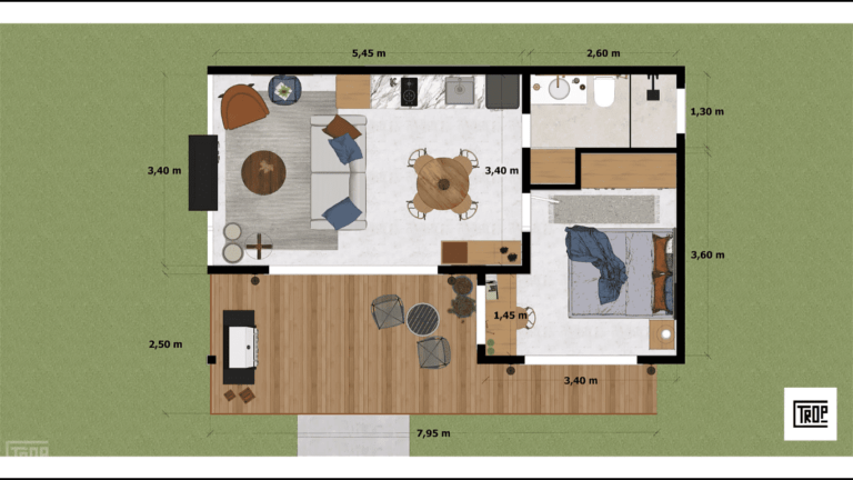 Comfortable and Practical Small House 45 sqm - Dream Tiny Living