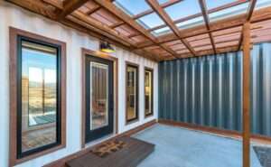 Container House with Amazing Geometric Design - Dream Tiny Living