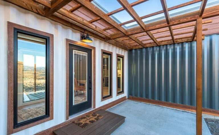 Container House with Amazing Geometric Design - Dream Tiny Living