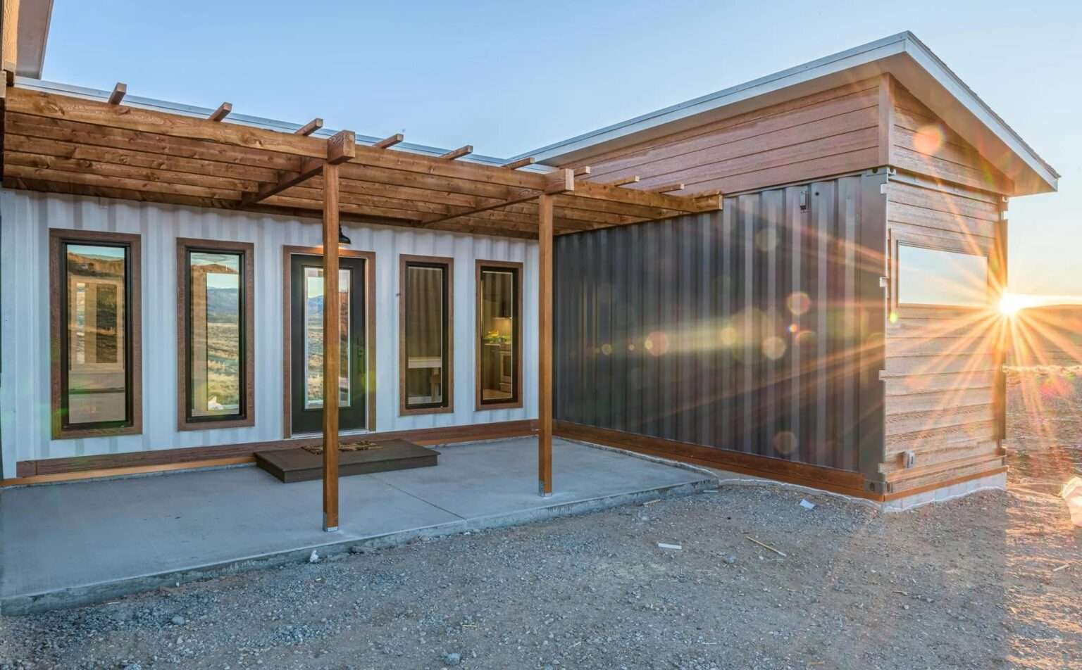 Container House with Amazing Geometric Design - Dream Tiny Living