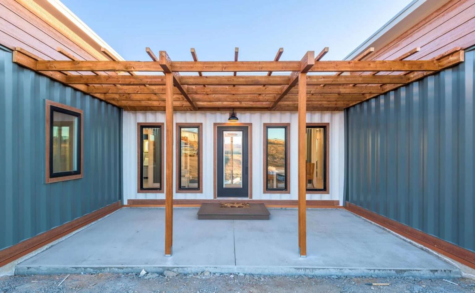 Container House with Amazing Geometric Design - Dream Tiny Living