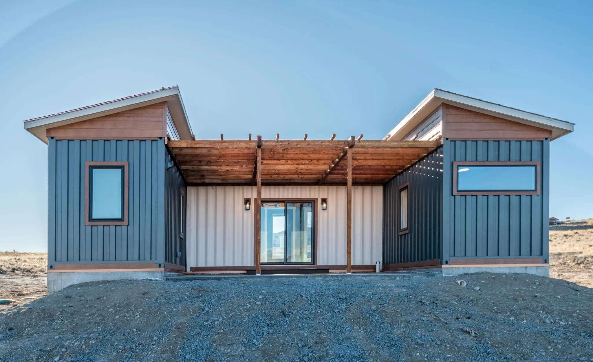 Container House with Amazing Geometric Design - Dream Tiny Living