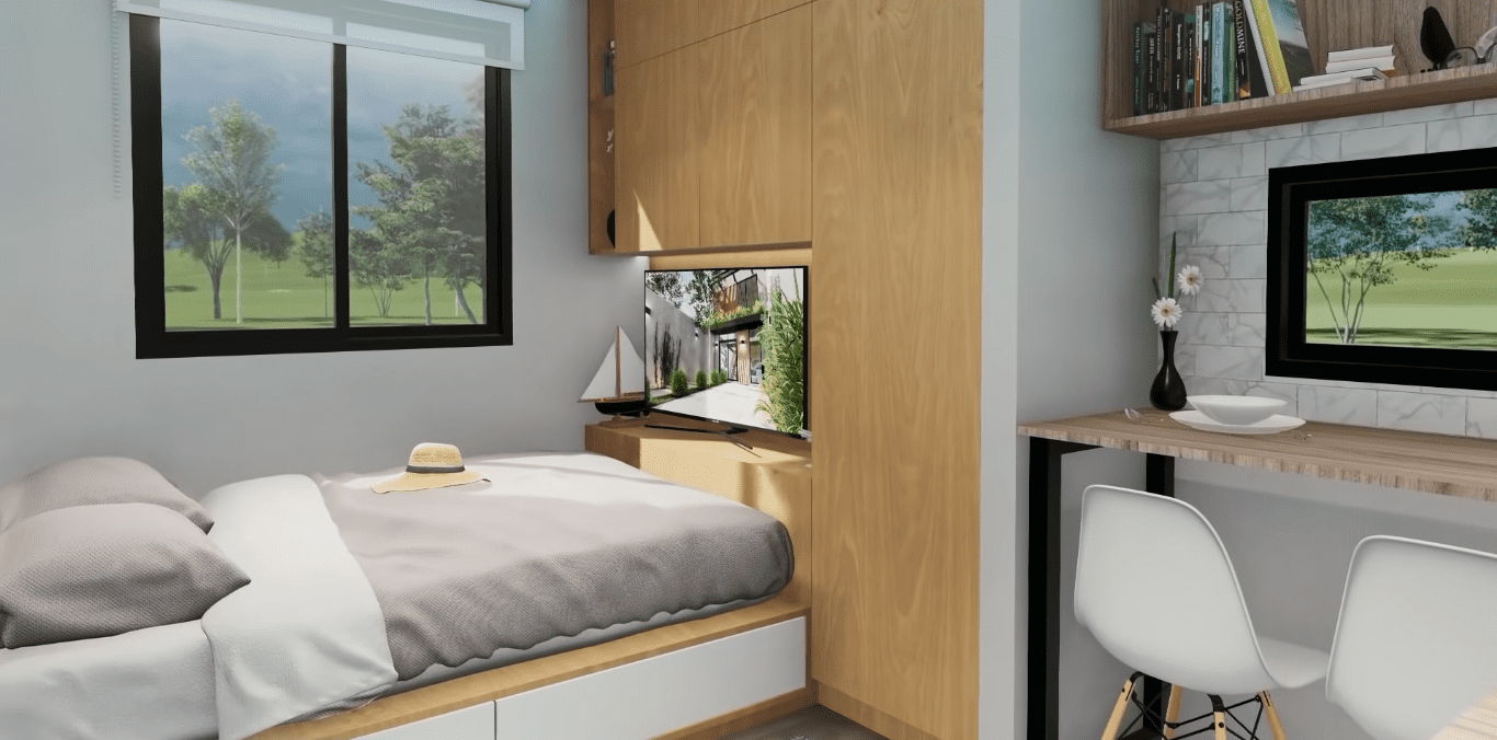 Economical and Beautiful Tiny House Design 4m x 4m - Dream Tiny Living