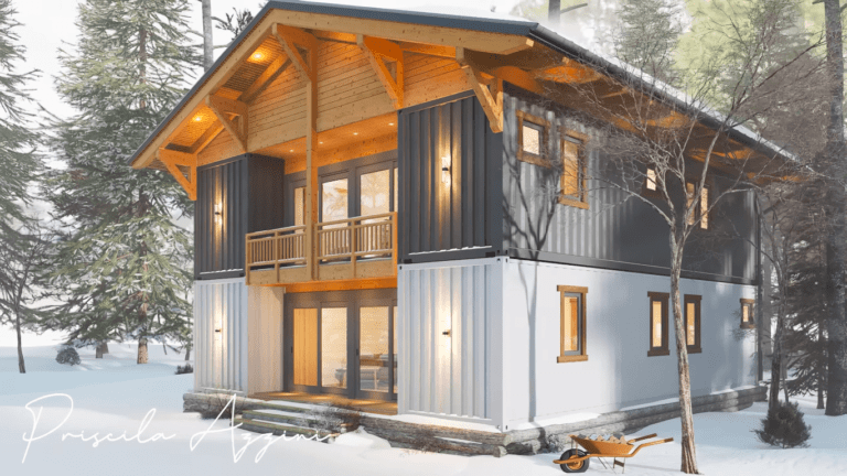 Magnificent Shipping Container House in the Mountain - Dream Tiny Living