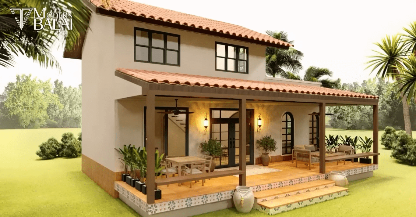 Peaceful Small Farmhouse Idea 9m x 11m - Dream Tiny Living