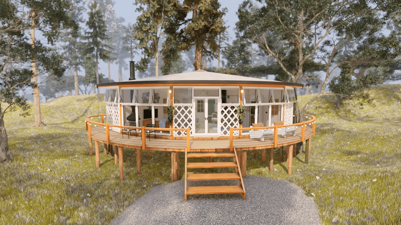 Magnificent V-Shaped Small House - Dream Tiny Living
