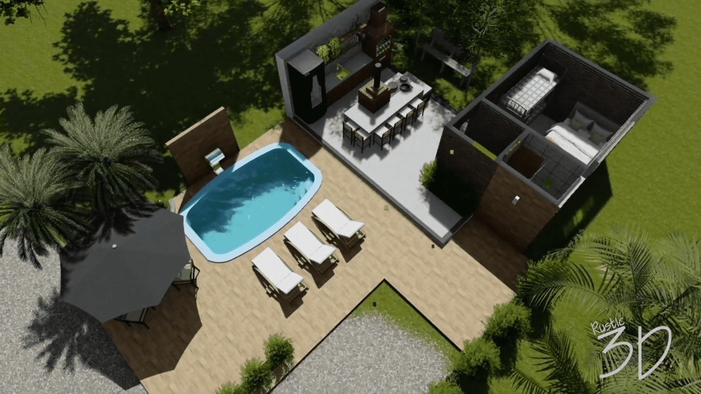 Small Holiday House with Pool and BBQ - Dream Tiny Living