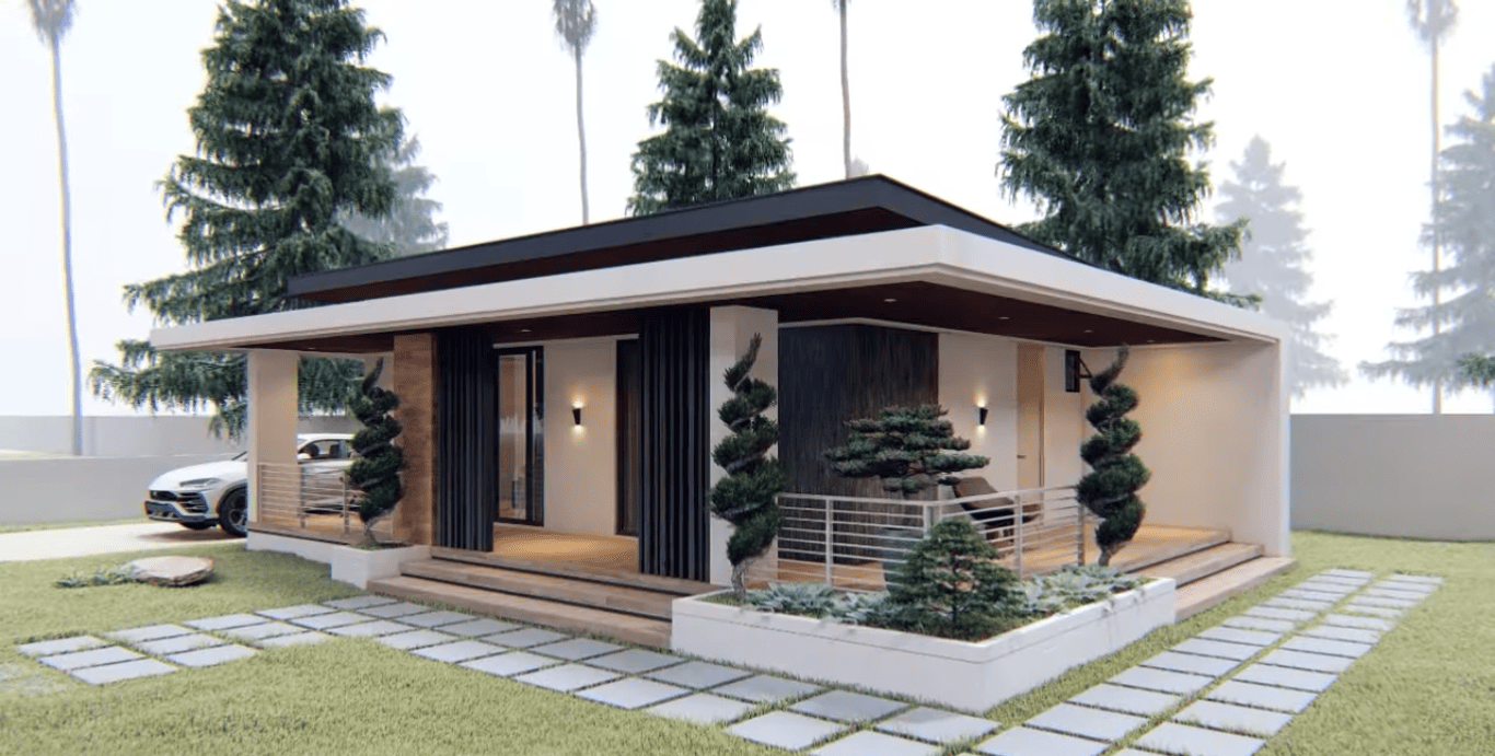 Small Modern House Design 54 Sqm - Dream Tiny Living